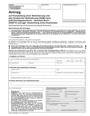 Ausfüllbar Online wildflecken An das Amt fr Versorgung und ...