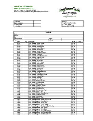 Fillable Online Retail Order Form for web - bhawgseekersbbcomb Fax ...