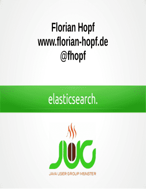 Fillable Online jug-muenster Einfuehrung-in-elasticsearch - Java User Group M nster - jug ...