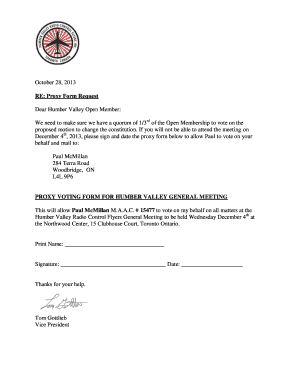 Fillable Online hvrcf PROXY VOTING FORM FOR ANNUAL ZONE MEETING - hvrcf ...