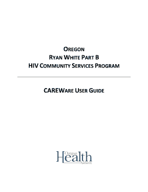 Fillable Online public health oregon Careware user guide - Public ...