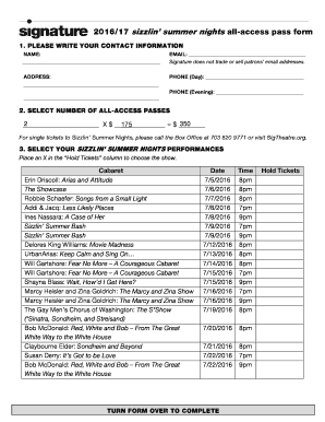 Fillable Online All-Access Pass bFormb - Cloudinary Fax Email Print ...