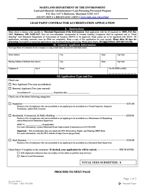 Fillable Online mde maryland FORM C, DUST INSPECTION - Maryland ...