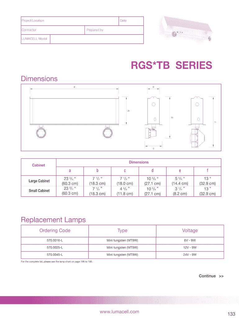 Fillable Online 7LURGS-TBSeriesEN RGS-TB Battery Unit 6 12 and 24 volts ...