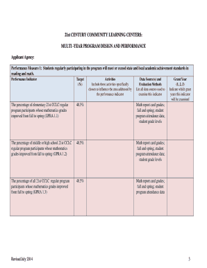 Fillable Online 21st Century Community Learning Centers (21st CCLC ...