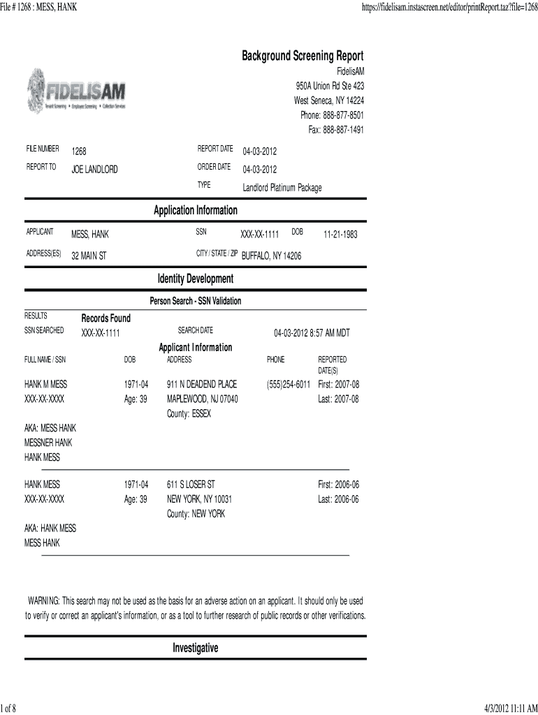 Fillable Online File # 1268 Fax Email Print - pdfFiller