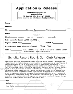 Fillable Online Schultz Resort Rod and Gun Club Fax Email Print - pdfFiller
