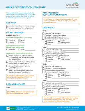 Fillable Online accessdata fda Order Set / Protocol Template - U.S ...
