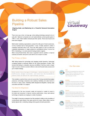 Fillable Online Building a Robust Sales Fax Email Print - pdfFiller