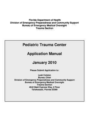 Fillable Online State Trauma System Plan - Florida Department of Health ...