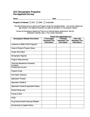 Fillable Online www2 austincc ACC Sonography Programs - Austin ...