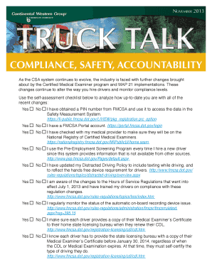 Fillable Online Compliance, safety, accountability - Continental ...