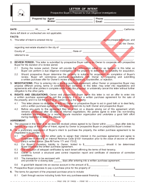 Fillable Online firsttuesday Letter of intent - First Tuesday Fax Email Print - pdfFiller