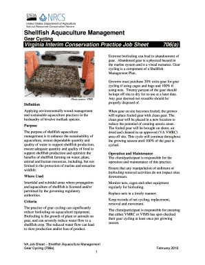 Fillable Online mrc virginia Shellfish Aquaculture Management ...
