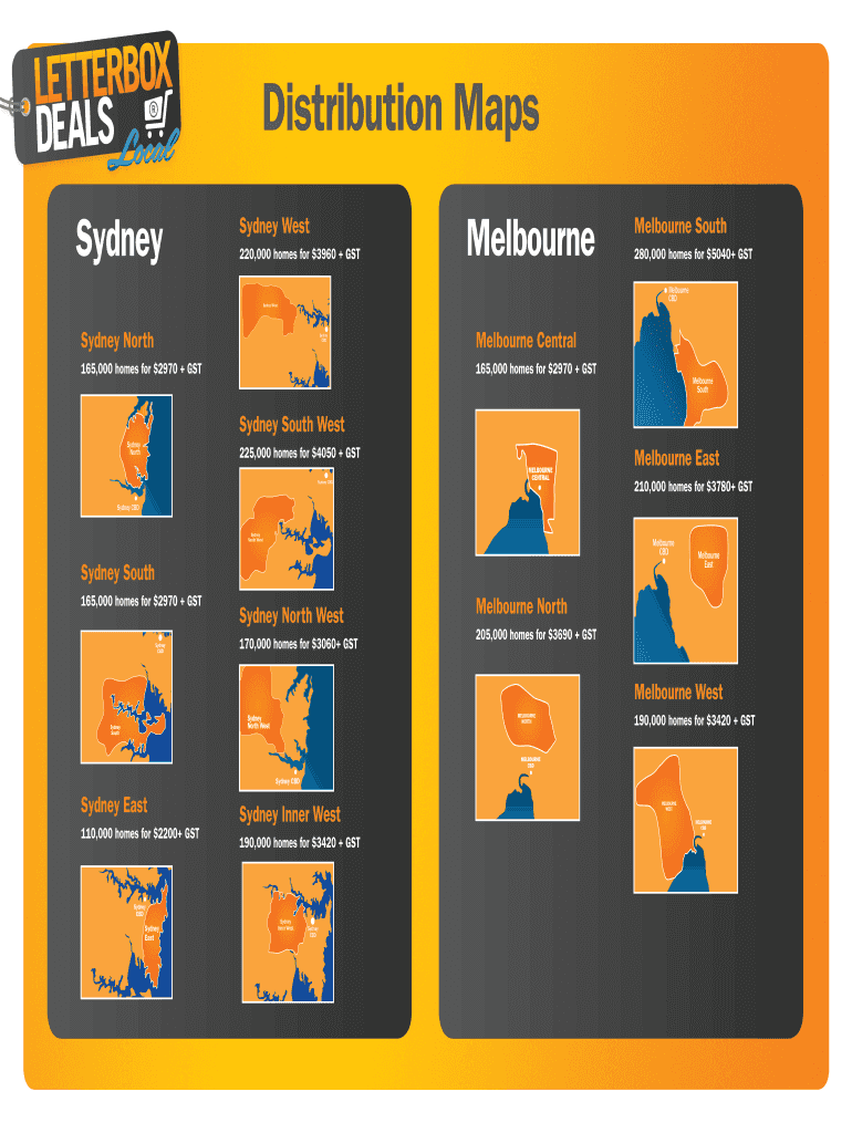 Fillable Online Distribution Maps - Letterbox Deals Fax Email Print ...