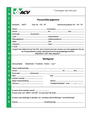 Fillable Online acv-lrb-gent 20140612 ACV Aansluitingsformulier ...