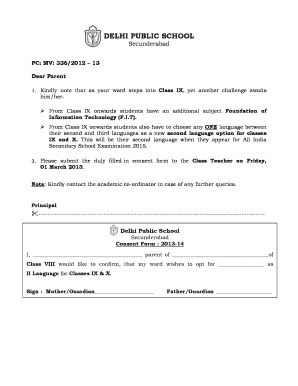 Fillable Online dps-secunderabad DELHI PUBLIC SCHOOL - DPS SECUNDERABAD ...