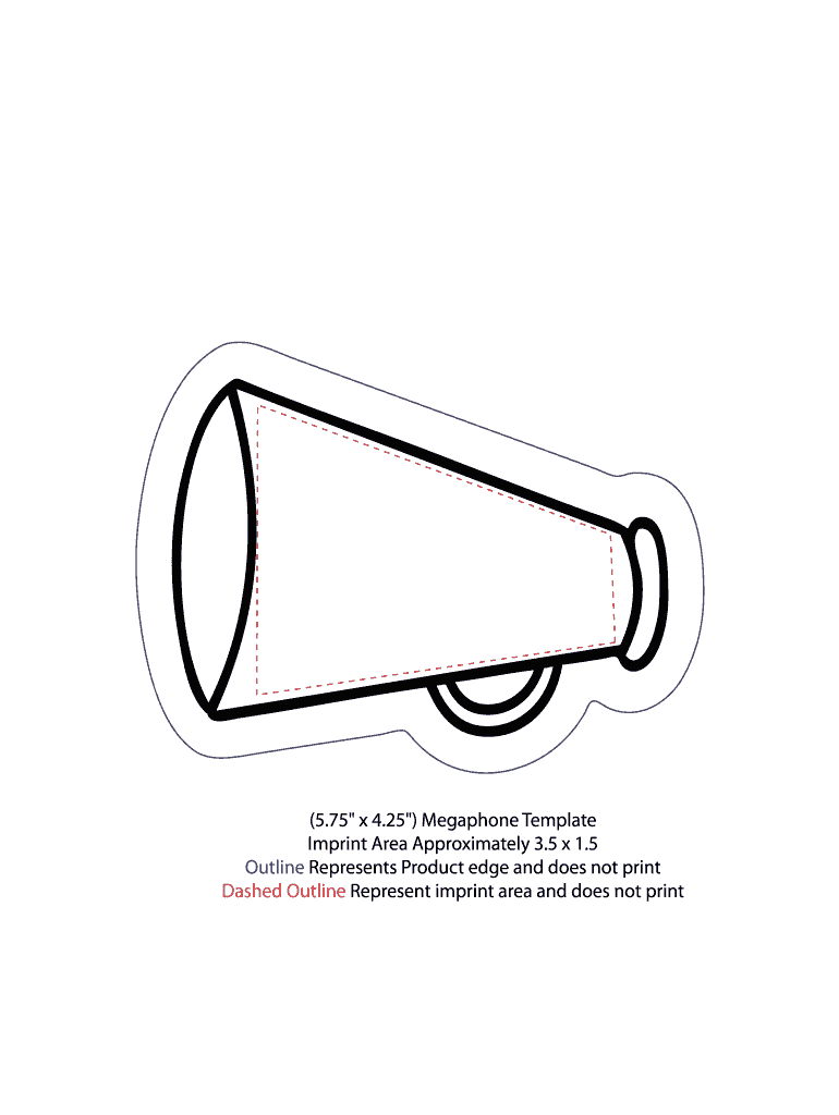Free Printable Paper Megaphone Template Printable Templates Free
