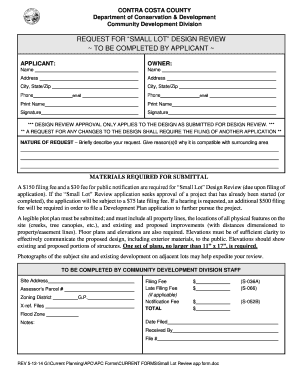 Fillable Online contracosta ca Application for a - Contra Costa County ...