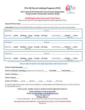 Fillable Online PCA-bNJb Parent Linking Program PLP - Prevent Child ...