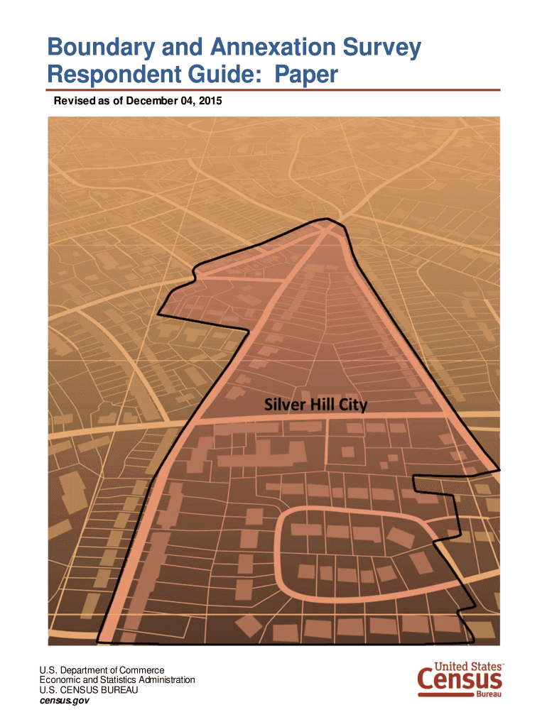 Fillable Online www2 census Boundary and Annexation Survey Respondent ...