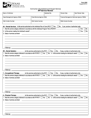 Fillable Online Form 3595 IPP Service Review Form 3595 Fax Email Print ...