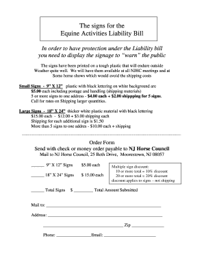 Fillable Online signs order form Fax Email Print - pdfFiller