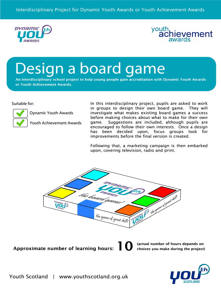 Fillable Online spen org Design a board game - bSPENb - spen org Fax ...