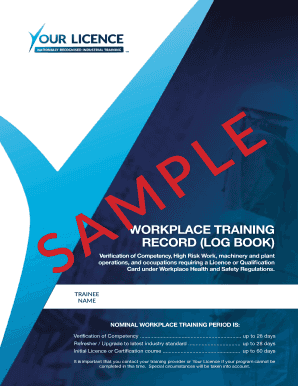 Fillable Online RECORD (LOG BOOK) Fax Email Print - pdfFiller