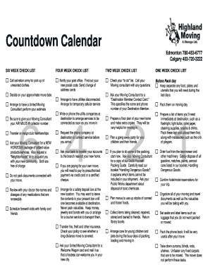 Fillable Online Countdown Calendardoc Fax Email Print - pdfFiller