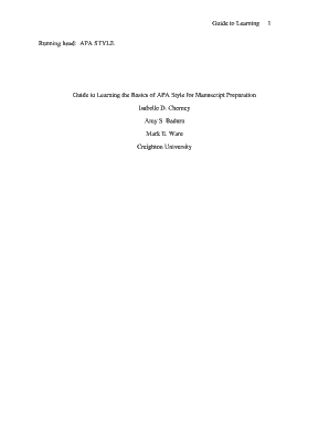 Fillable Online APA Quick Reference Handbook - 5th Edition - Institute ...