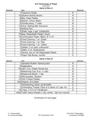 Fillable Online whs rcs k12 tn 1 Teacher's Guide N 15 Student Activity ...