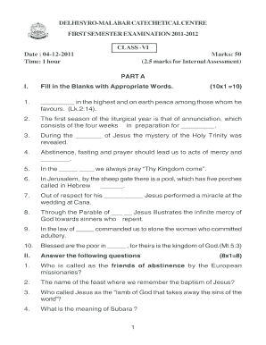 Fillable Online syromalabarcatechesis Class 4. Class 4 ...