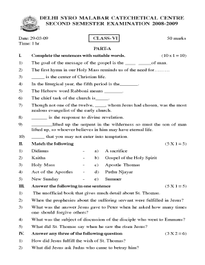 Fillable Online syromalabarcatechesis DELHI SYRO MALABAR CATECHETICAL ...