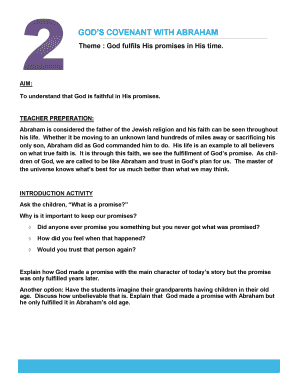 Fillable Online GOD S COVENANT WITH ABRAHAM - Mar Thoma Church of Los ...