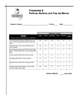 Fillable Online Rollover Buttons and Pop-Up Menus Fax Email Print ...