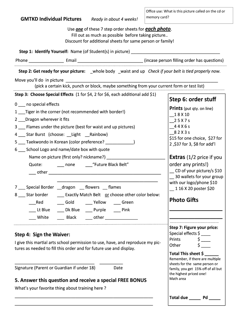 Fillable Online Step 2 Get ready for your picture - bgoldmedaltkdbbcomb ...