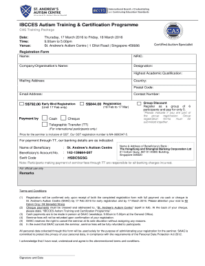 Fillable Online saac org IBCCES Autism Training & Certification ...