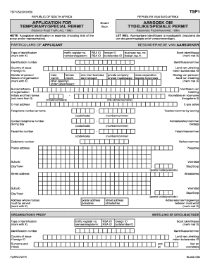 Fillable Online ONBOWork in ProgressbFormsbRoad TrafficbFormsbbTSP1b bb ...