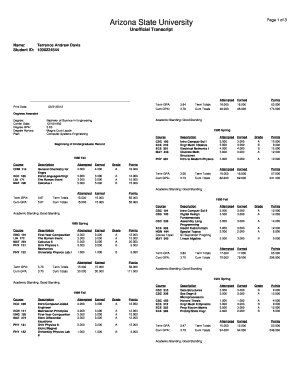 Fillable Online templeos College transcripts - The Temple Operating ...