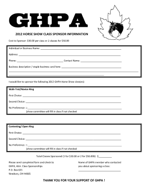 Fillable Online ghpa GHPA Fax Email Print - pdfFiller