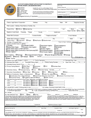 Fillable Online dep state fl State of Florida Permit bApplicationb to ...