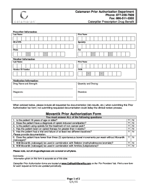 Fillable Online Movantik Prior Authorization Form Fax Email Print ...