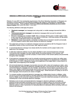 Fillable Online Addendum to DMAS Code of Practice: Guidelines for Using ...
