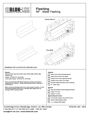 Fillable Online Flashing MF - Metal Flashing - Blok-Lok Limited Fax ...
