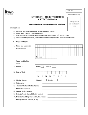 Fillable Online kitco Application Form English 2013-14docx - kitco Fax ...