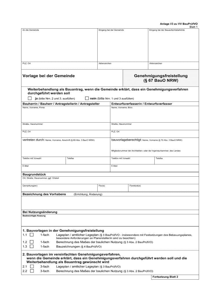 Ausfüllbar Online kreis-lippe Vorlage bei der Gemeinde ...