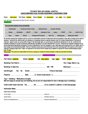 Fillable Online Boarding Form 208doc Fax Email Print - pdfFiller