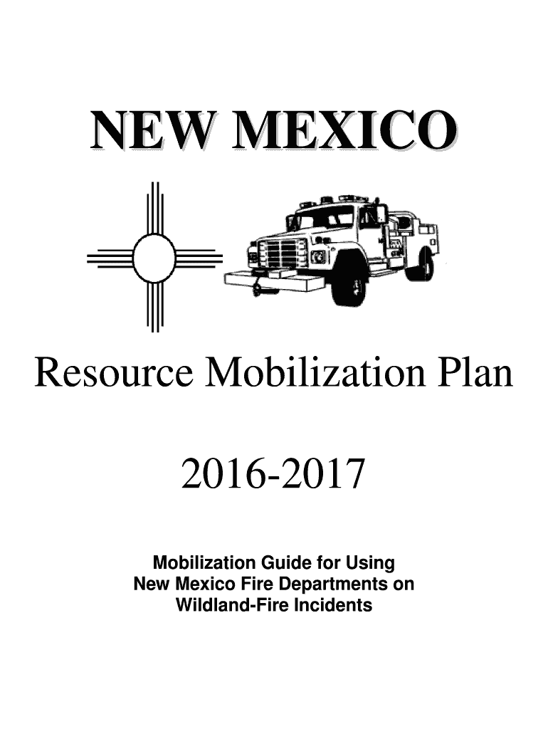 Fillable Online emnrd state nm Resource MOB Plan - New Mexico - Energy ...