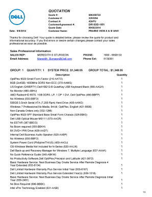 Fillable Online pvamu Dell Optiplex 9020 Small Form Factor w Dual ...